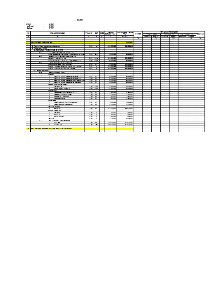 Progess Pekerjaan Konstruksi Polres Cimahi 100 | PDF