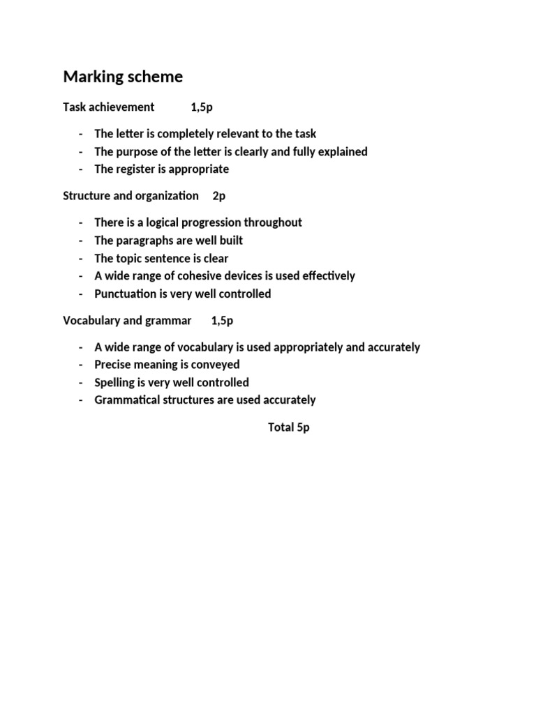 Marking Scheme1 | PDF