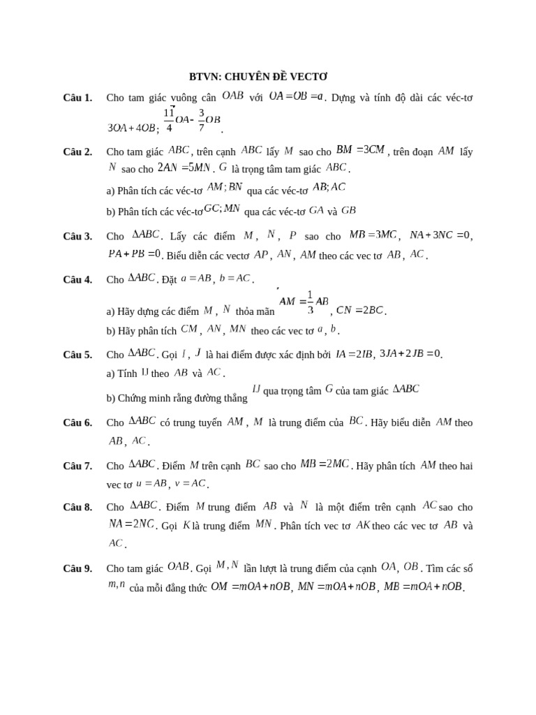 BTVN - VECTOW B2docx | PDF