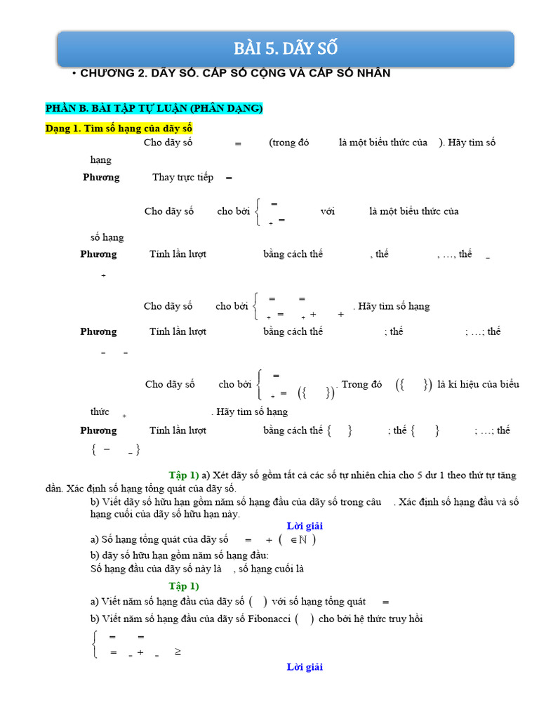 c2 Bài 5 Day So Da TL | PDF