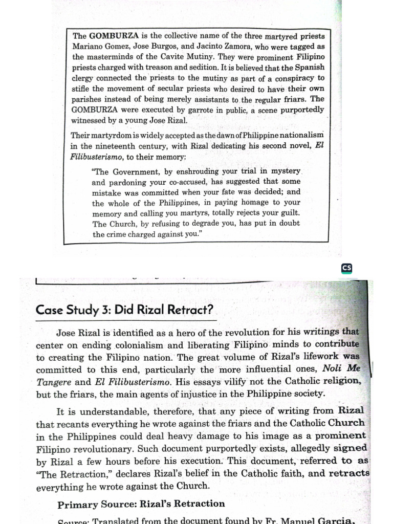 Case Study 1 Did Rizal Retract | PDF