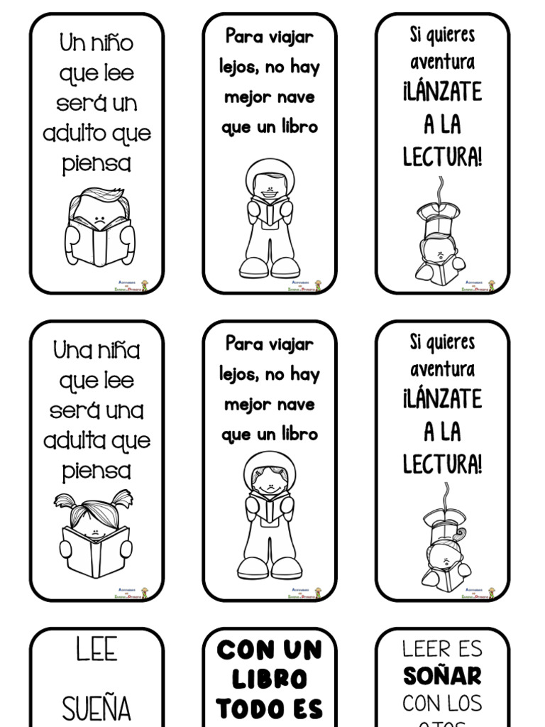 Marcapaginas Dia Del Libro 2 | PDF