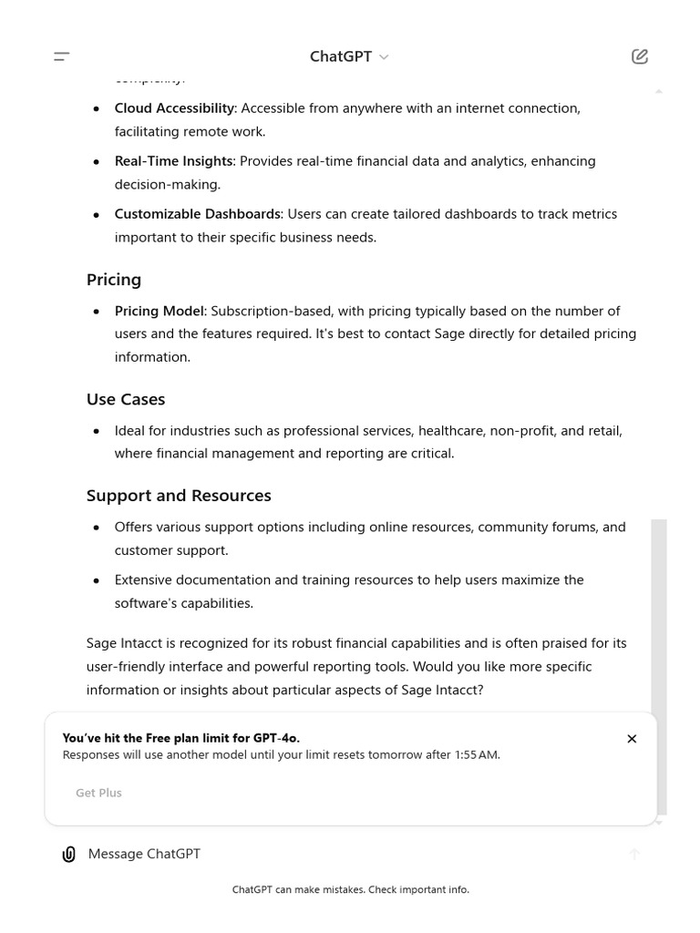 Sage Intacct Overview and Features | PDF