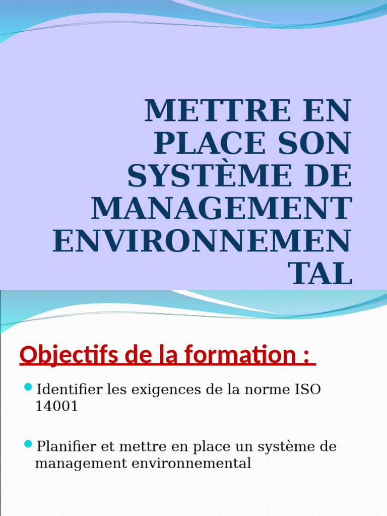 Formation ISO 14001 Gratuite-Créez Un SME Écologique | PDF