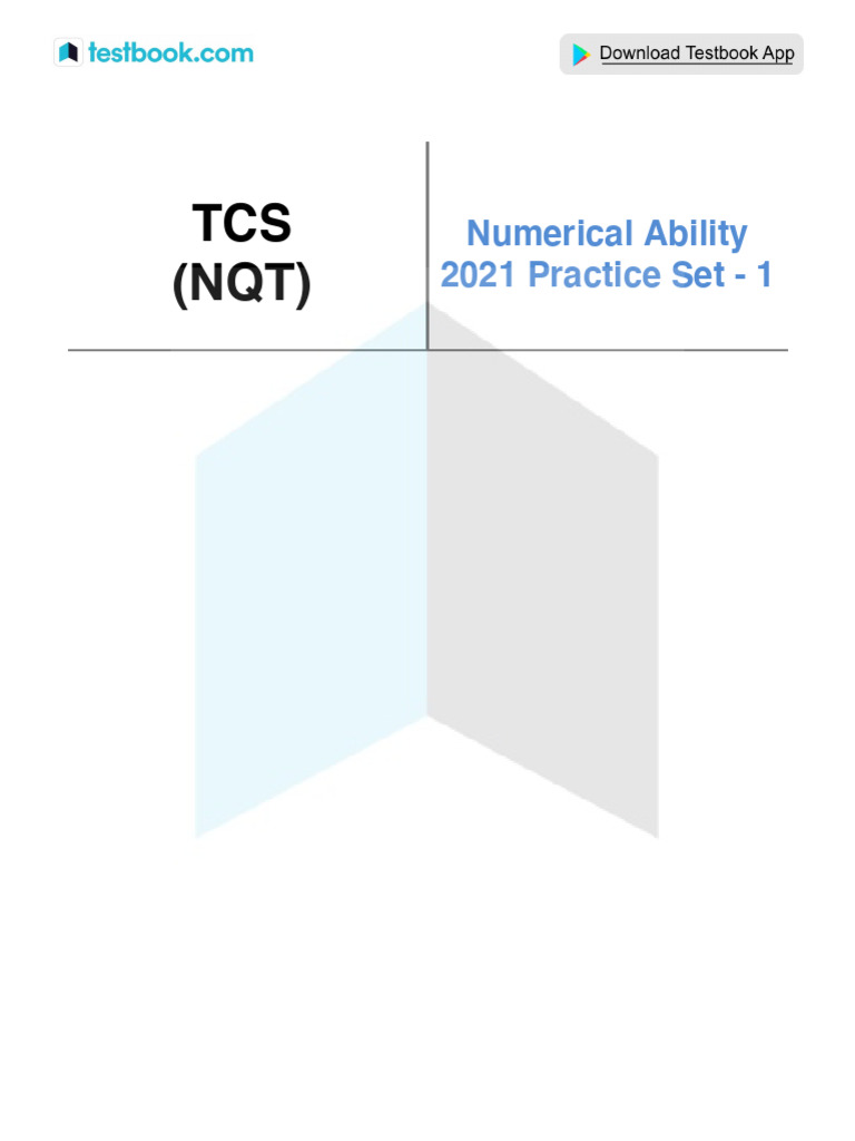 Tcs NQT Numerical Ability 2021 Practice Set 1 Dff3a30a | PDF