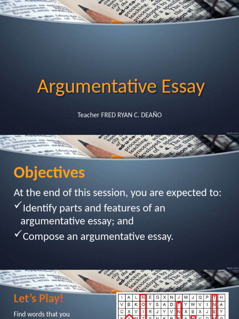 Argumentative Essay | PDF