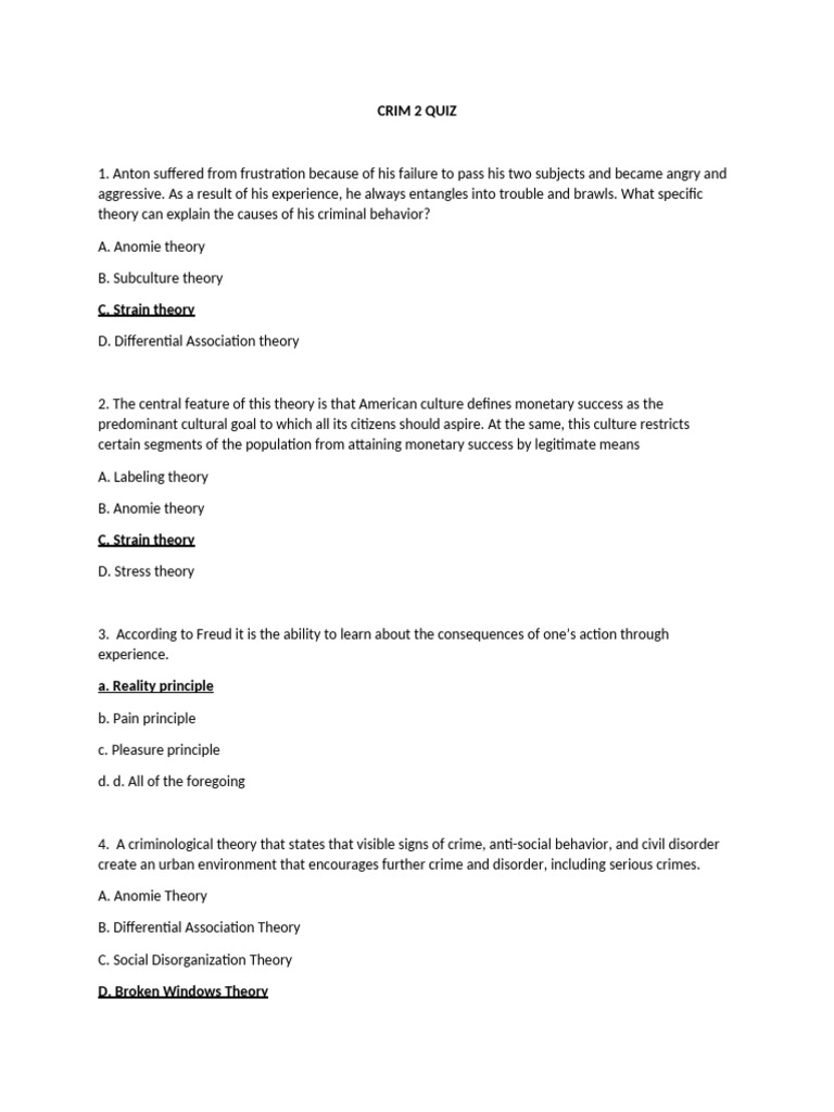 Crim 2 Exam | PDF