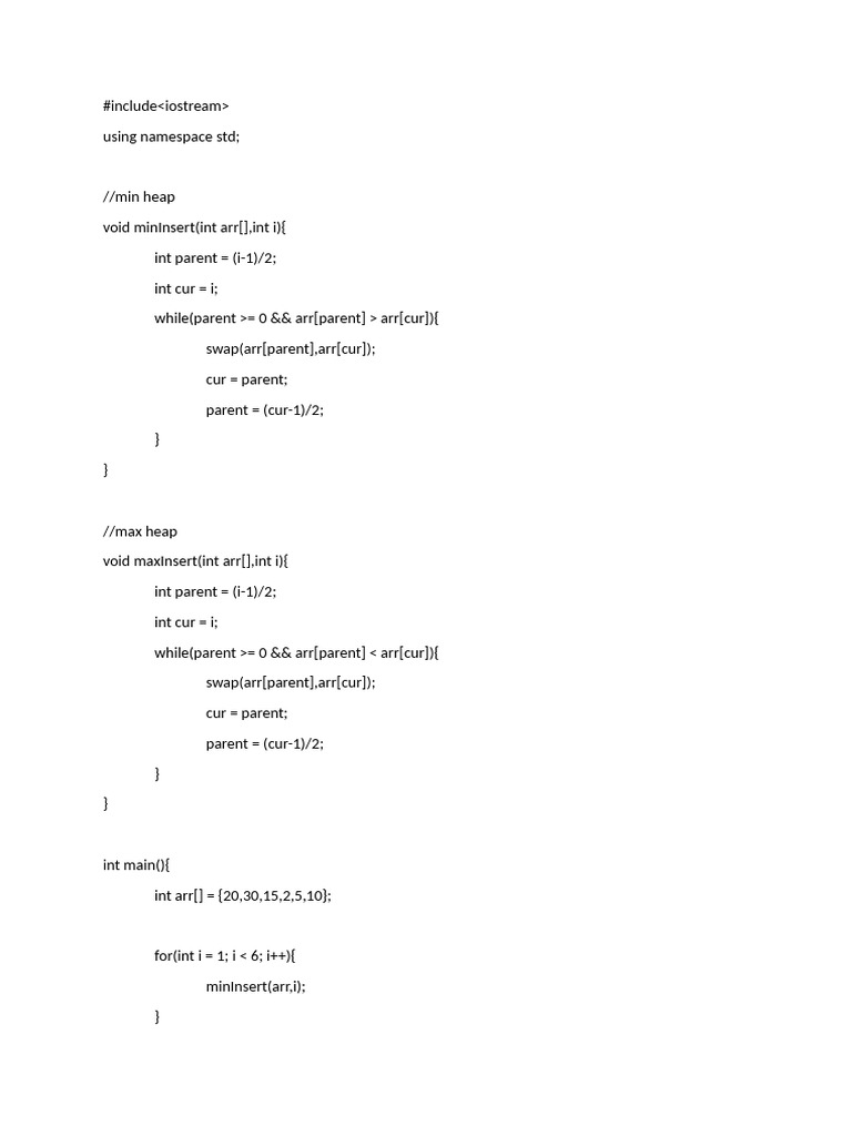 Practical 10 Heap | PDF