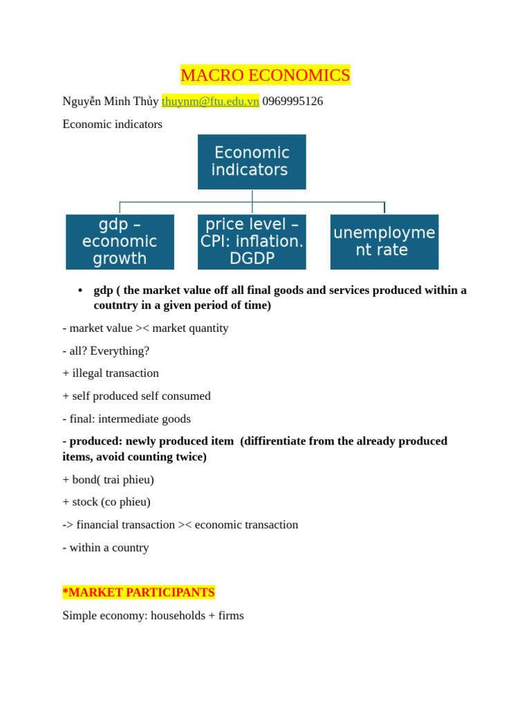 Macro Economics | PDF