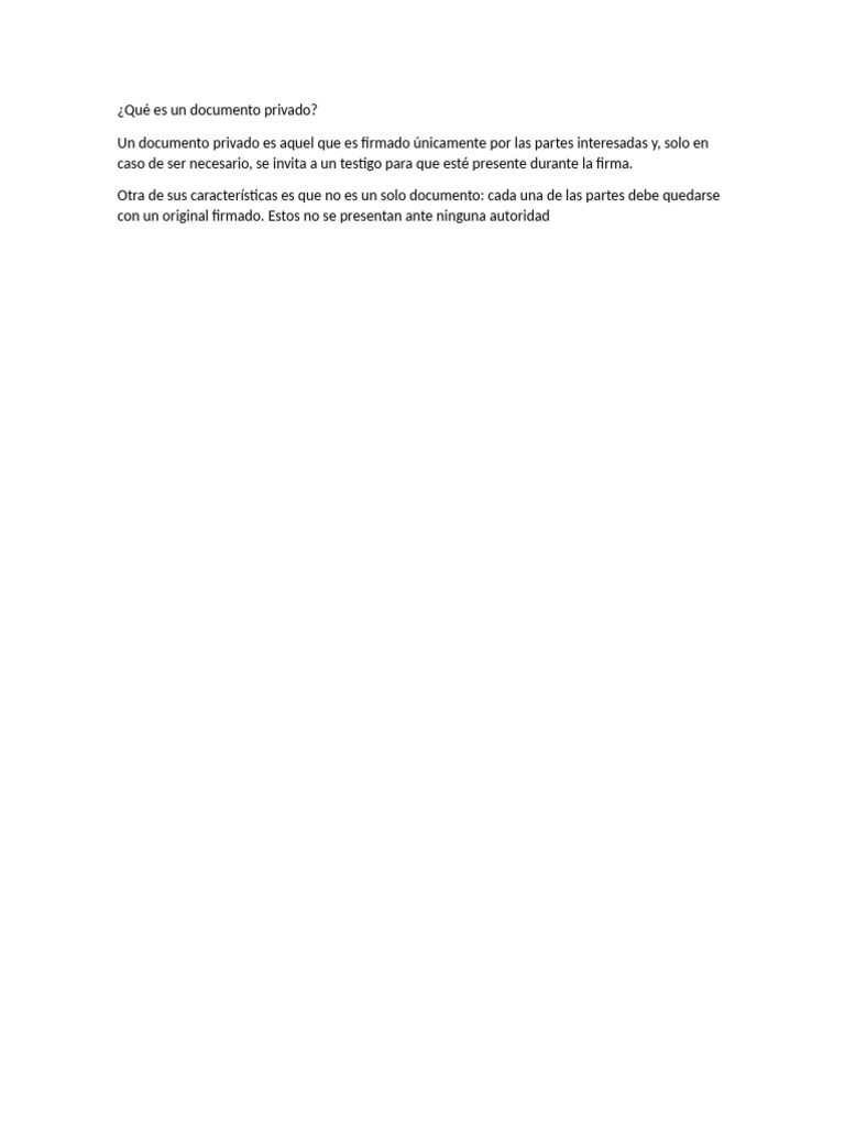 Qué Es Un Documento Privado 3 | PDF Qué Es Un Documento Privado 3 | PDF