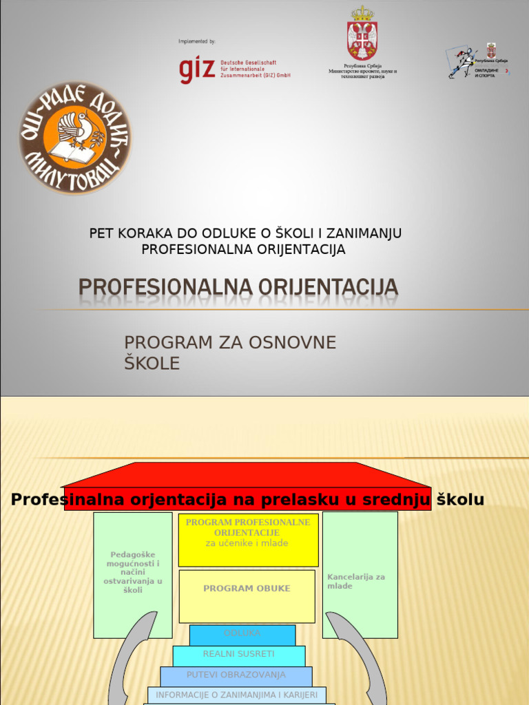 Profesionalna Orijentacija V Brankovic | PDF