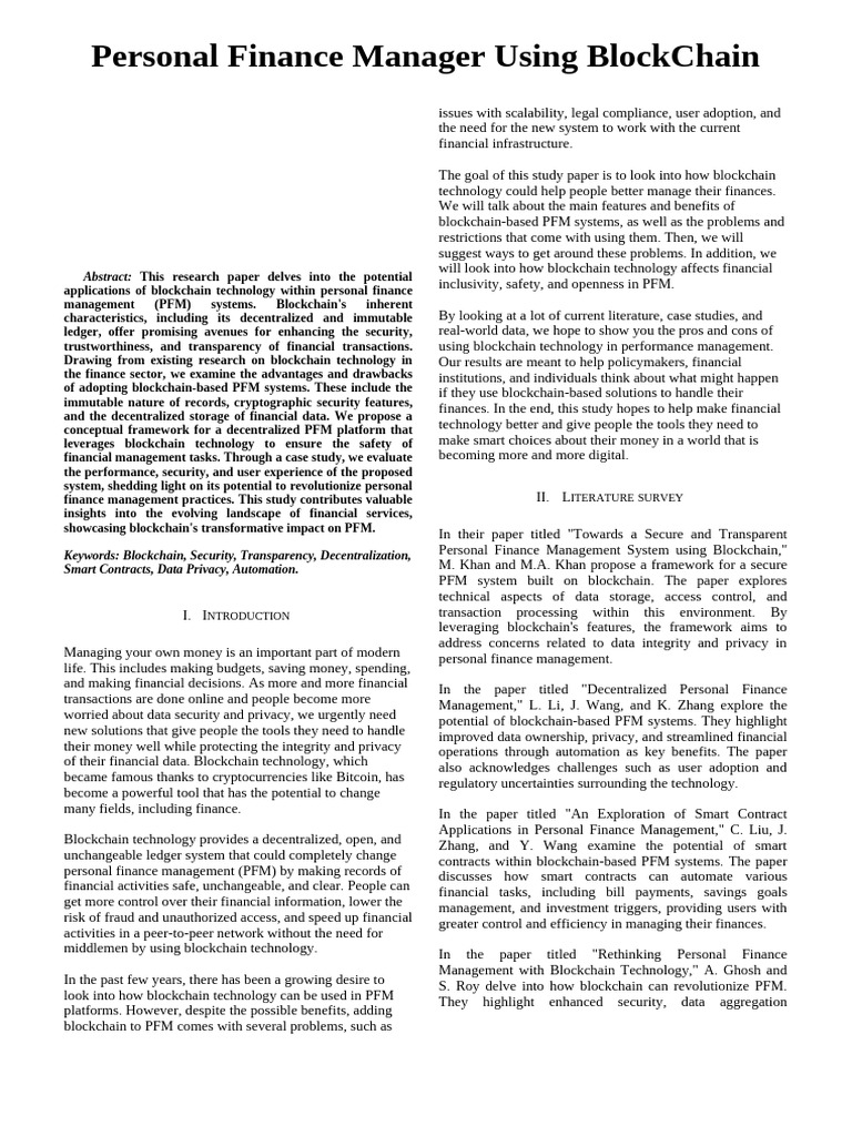 Major Project Research Paper | PDF