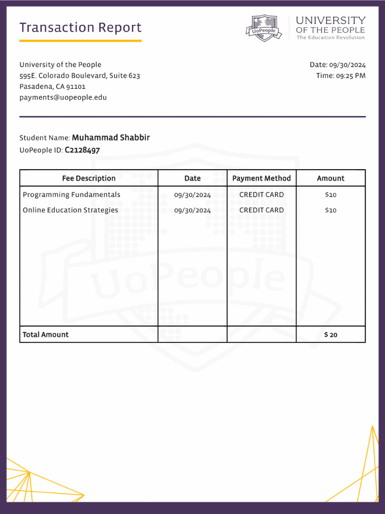 TRANSACTION REPORT | PDF