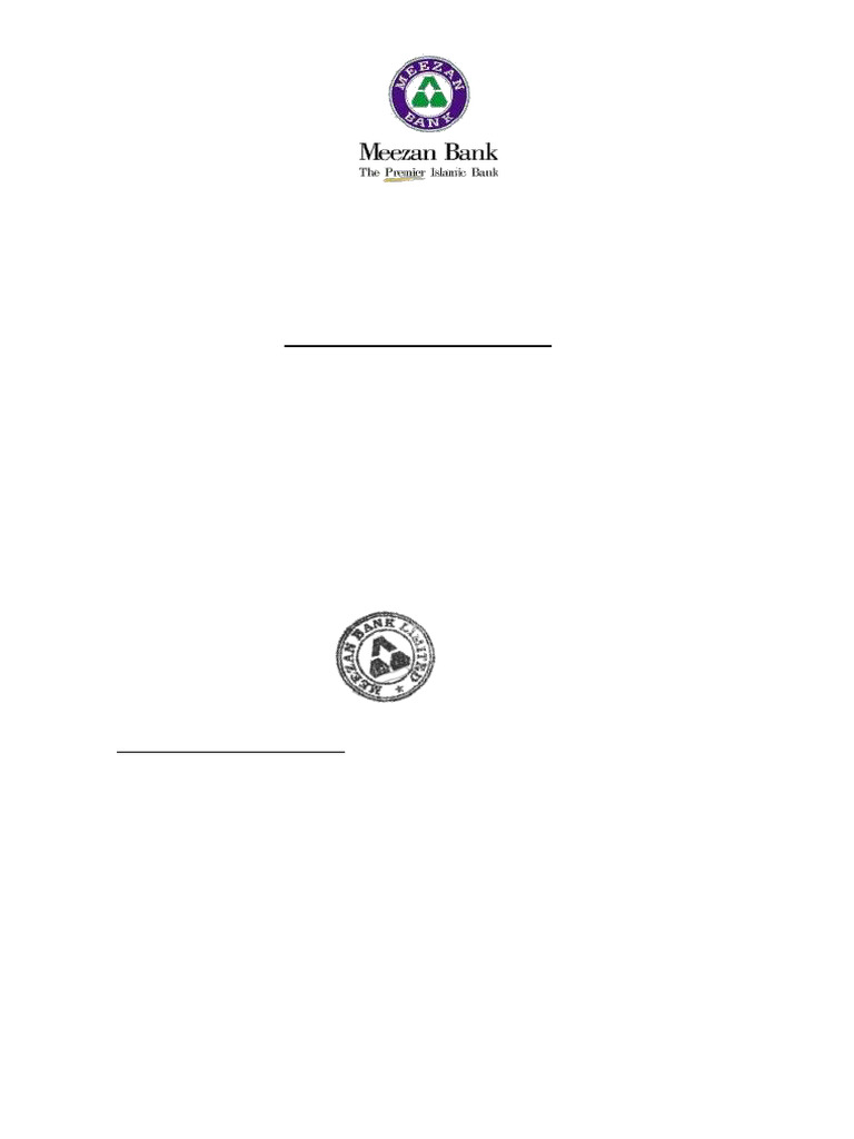 Meezan Bank Account Maintenance Certificate | PDF
