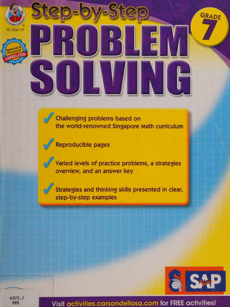 Math StepByStep Problem Solving Grade 7 - Frank Schaffer - 2012 - Frank ...