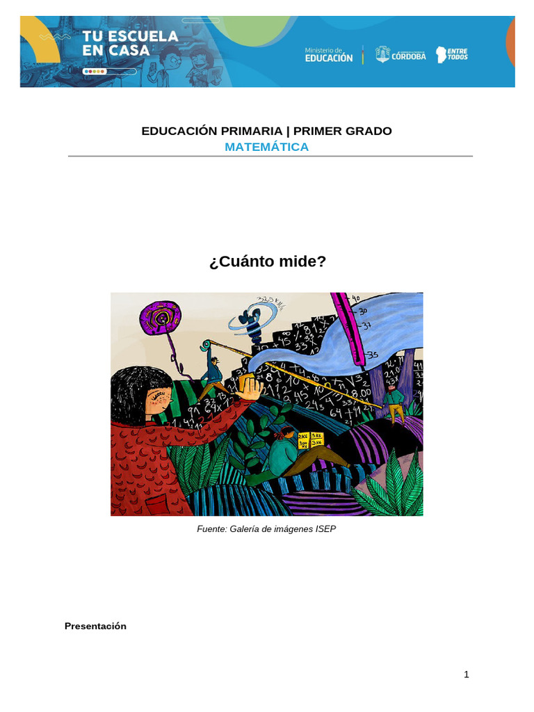 ¿Cuánto Mide - Educación Primaria - Primer Grado | PDF | Medición ...