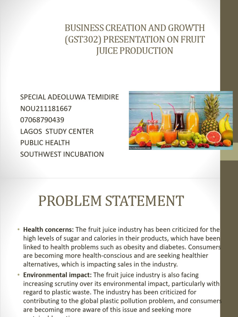 Ade Special Production Business Creation and Growth (GST302 ...