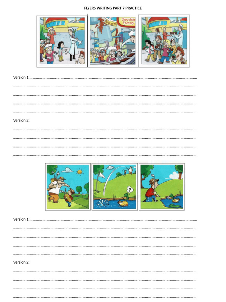 Flyers Writing Part 7 Practice | PDF