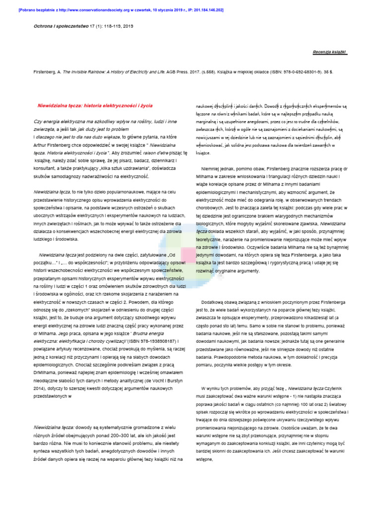 The Invisible Rainbow A History of Electricity and - En.pl | PDF