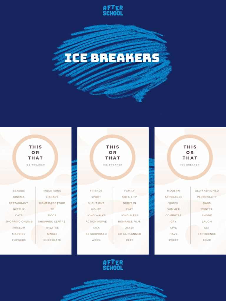 Icebreakers Prezentacja | PDF