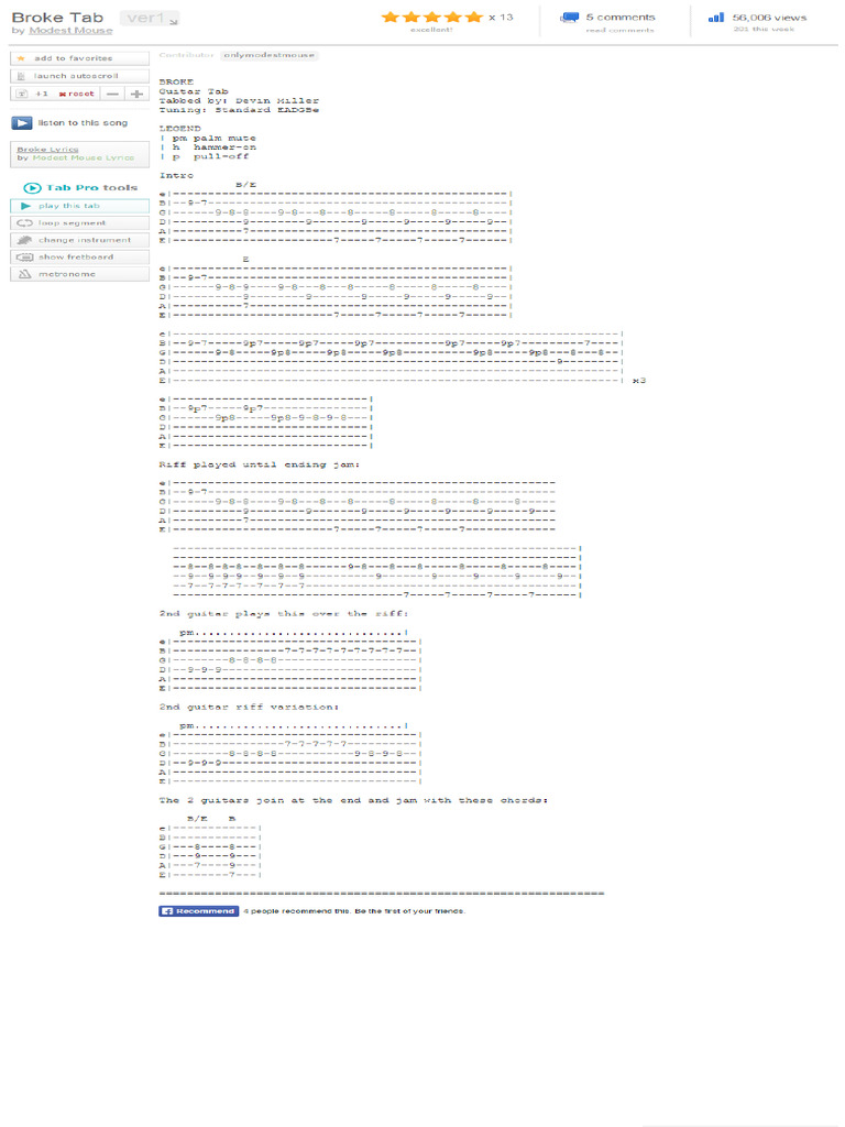 Modest Mouse - Broke | PDF