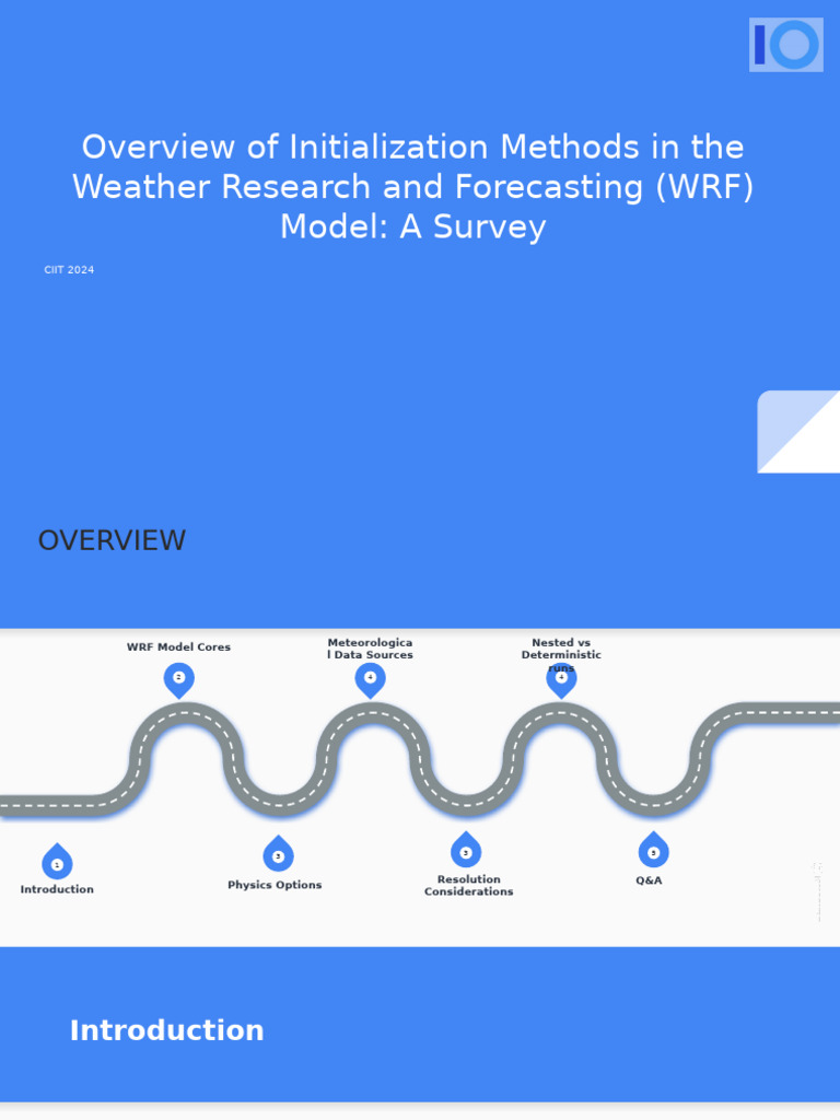 Overview of Initialization Methods in The Weather Research and ... Overview of Initialization Methods in The Weather Research and ...
