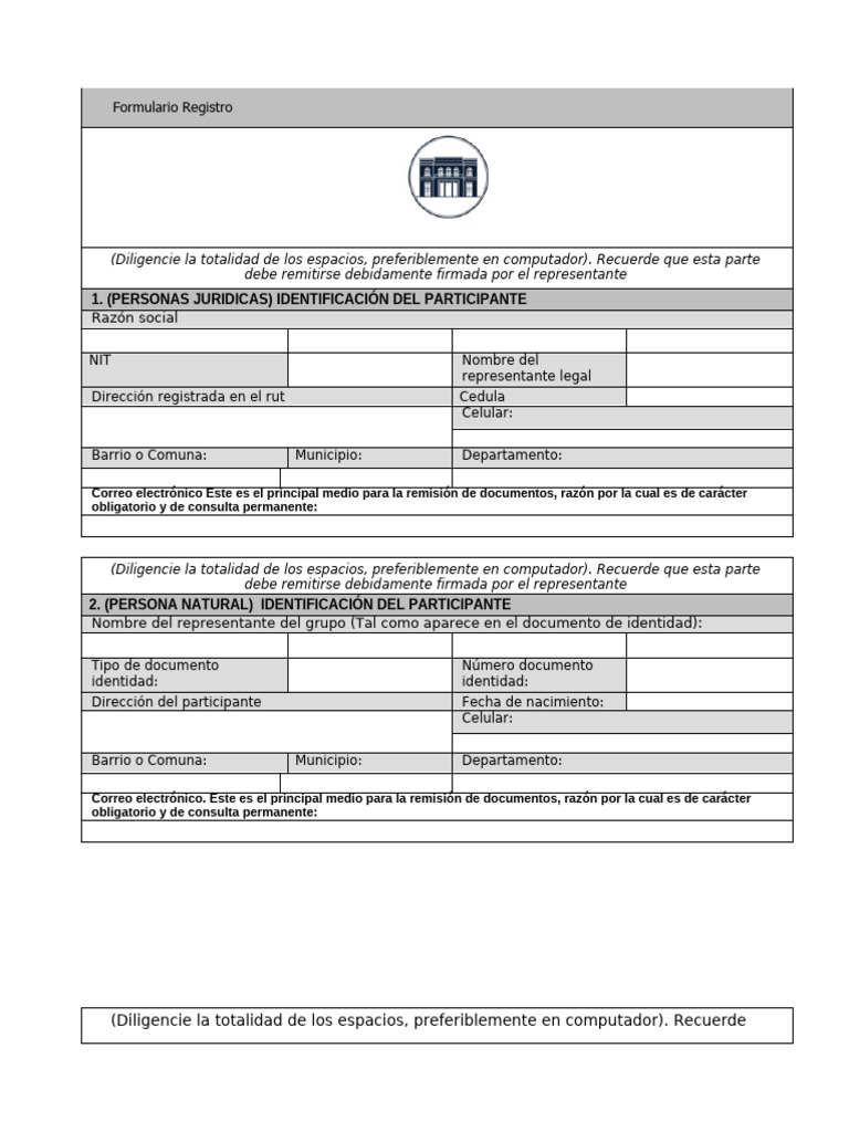 Formulario Parte a(1) | PDF