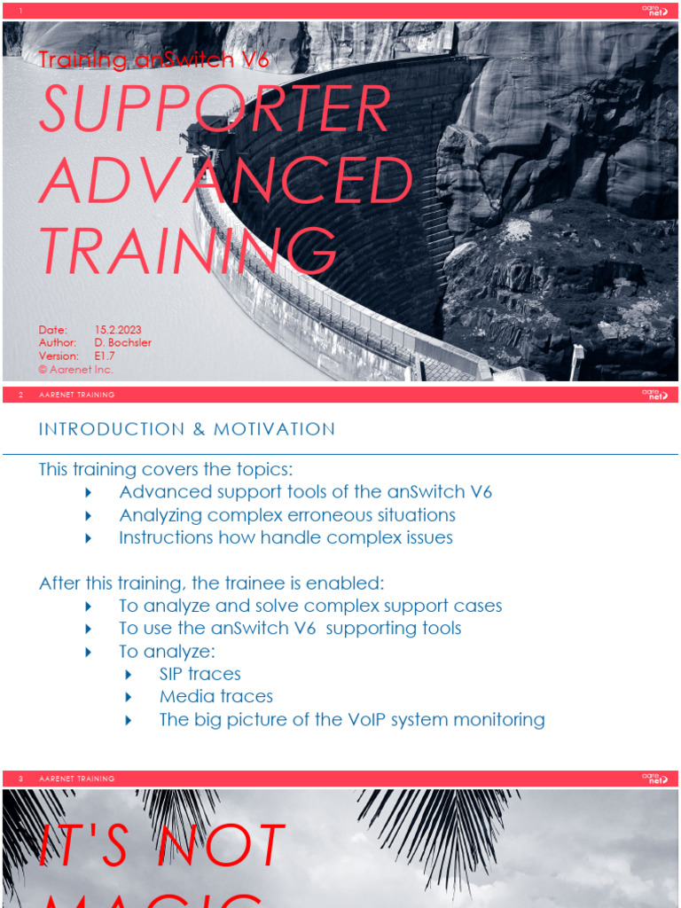 Training Answitch v6 Mod402 Support Advanced E17 | PDF