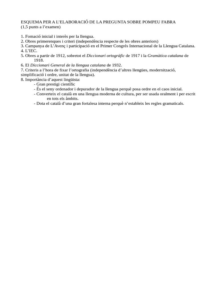 Pompeu Fabra | PDF