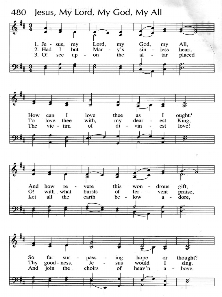 480 Jesus My Lord, My God, My All | PDF