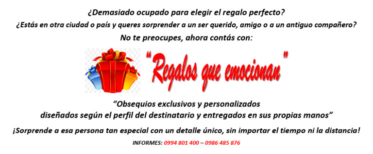 Texto Flyer Regalos | PDF