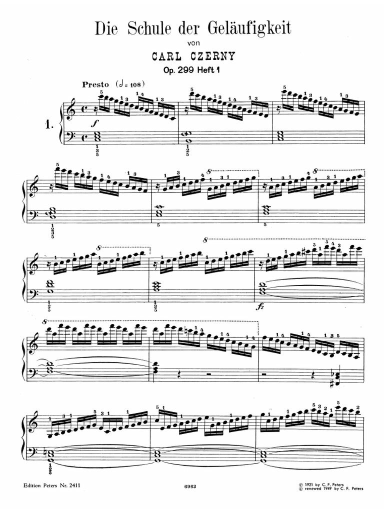 Estudios Nº 1, 2, 3 Op. 299 Czerny | PDF