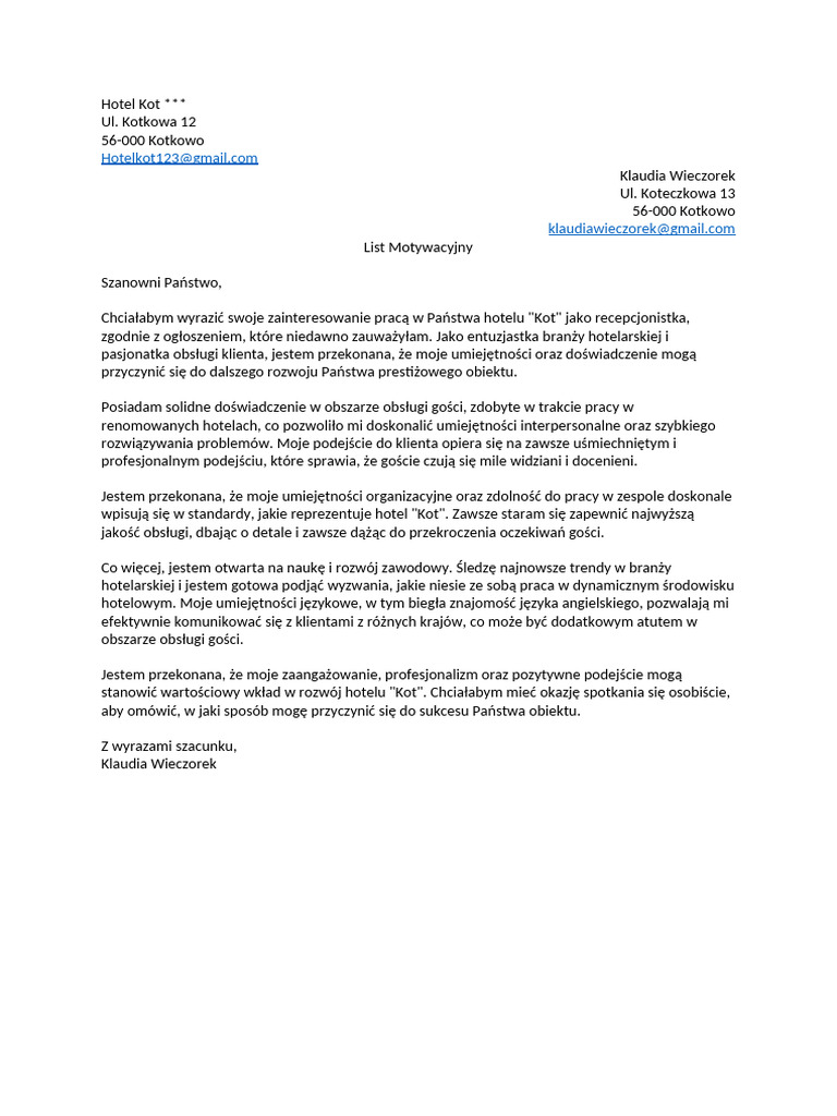 Hotel Kot | PDF