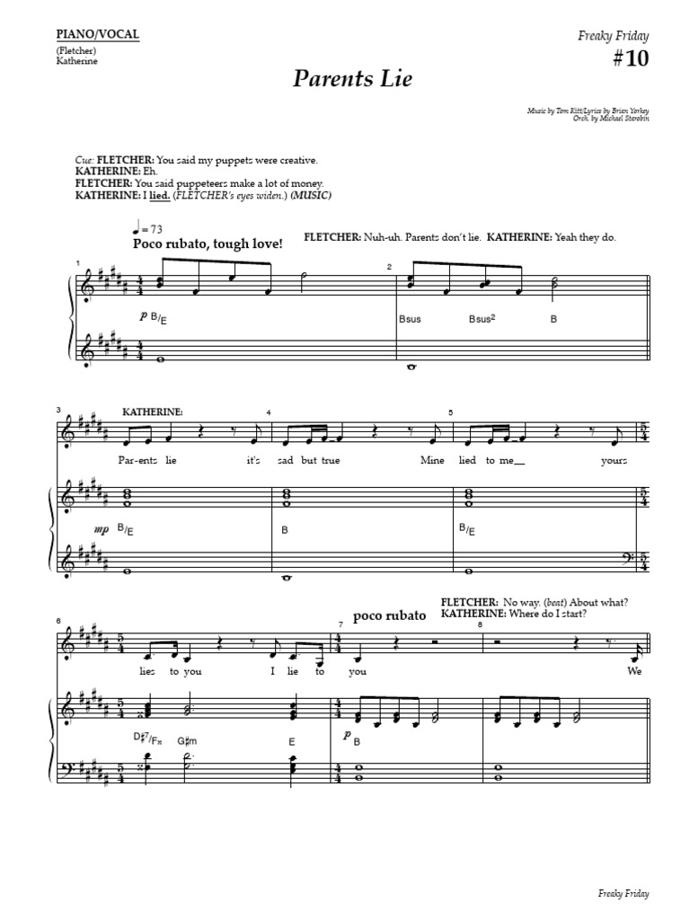 Parents Lie - Freaky Friday | PDF