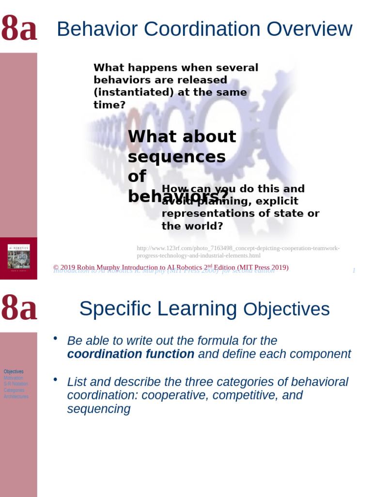 Ch 8 a Behavior Coordination Overview | PDF