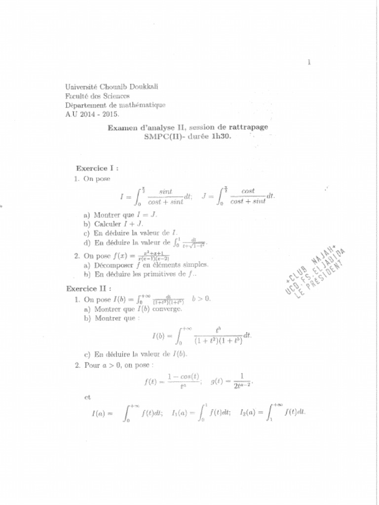 2 Polycopié N°2 Des Examens | PDF