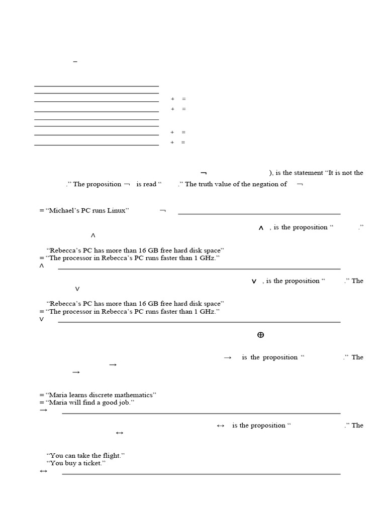 CHAPTER 1 - Logic and Proofs | PDF