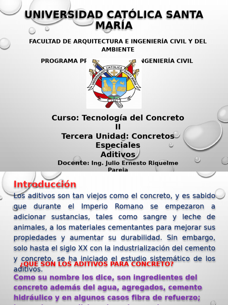 Diapositivas 2da Unidad Aditivos | PDF