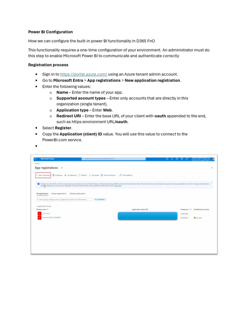 Configure PowerBI Integration With D365 FnO | PDF | Information Technology | Computers