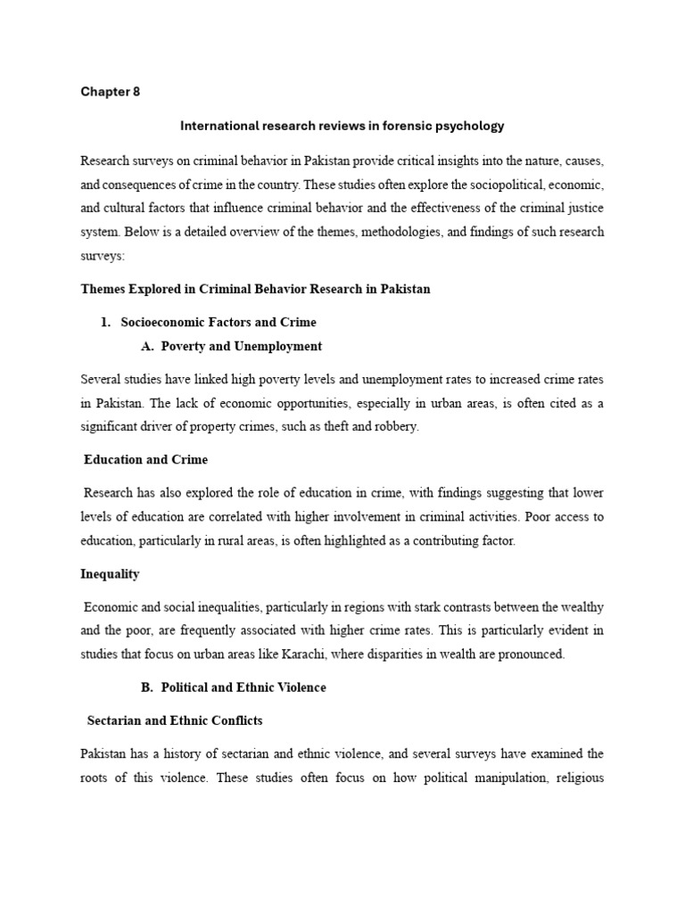 Chapter 8 Forensic Psy | PDF