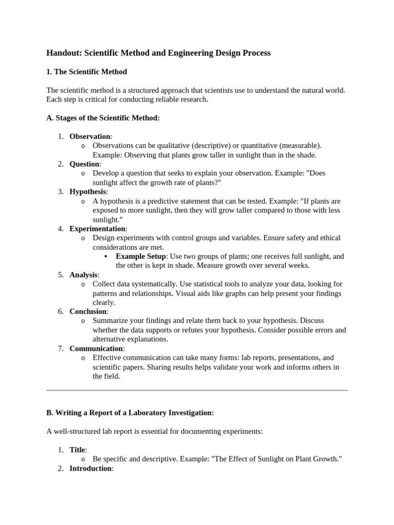 Scientific Method | PDF
