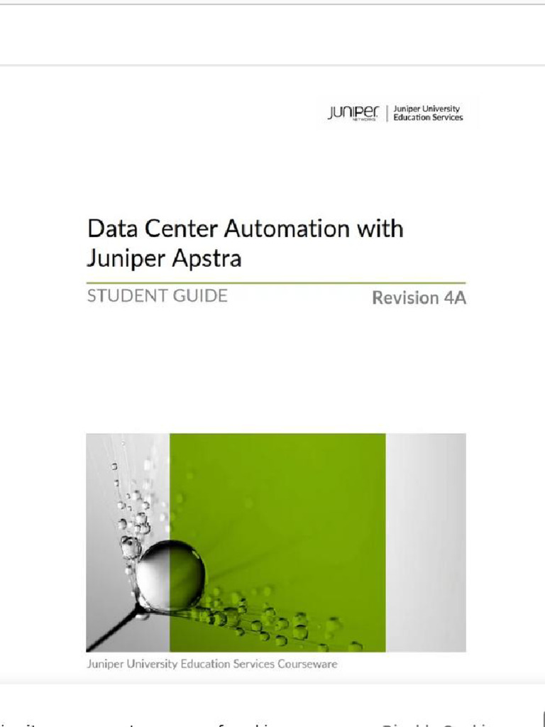Data Center Automation With Juniper Apstra | PDF