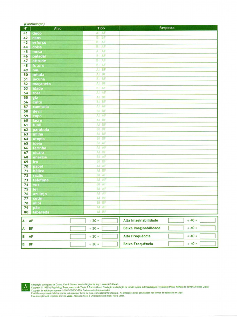 Folha de Registo 9a.b | PDF