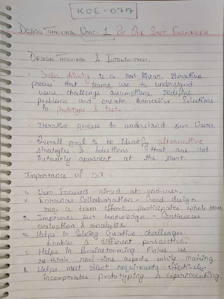 Design-thinking-unit-1 | PDF