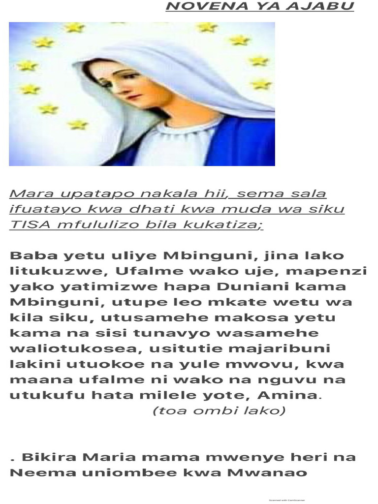 Novena Ya Ajabu | PDF