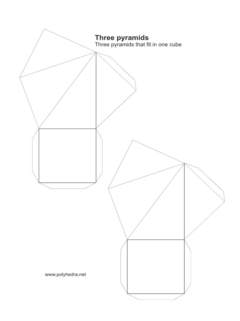 Three Pyramids in One Cube | PDF