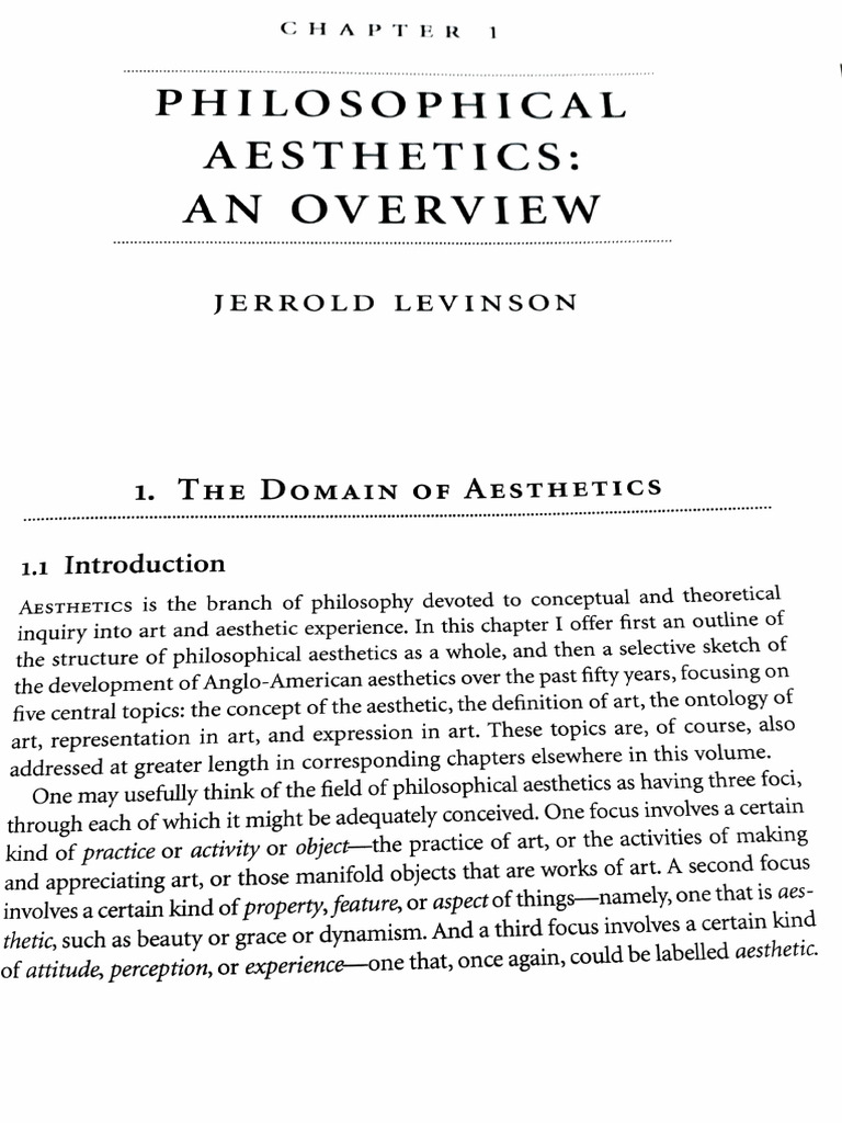 What Is Aesthetics | PDF