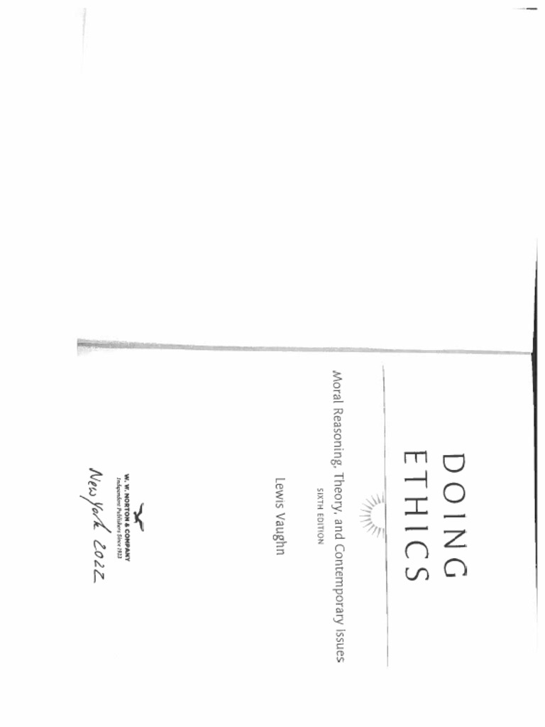 VAUGHN - DOING ETHICS - CHAPTER 3 - 6th Edition | PDF