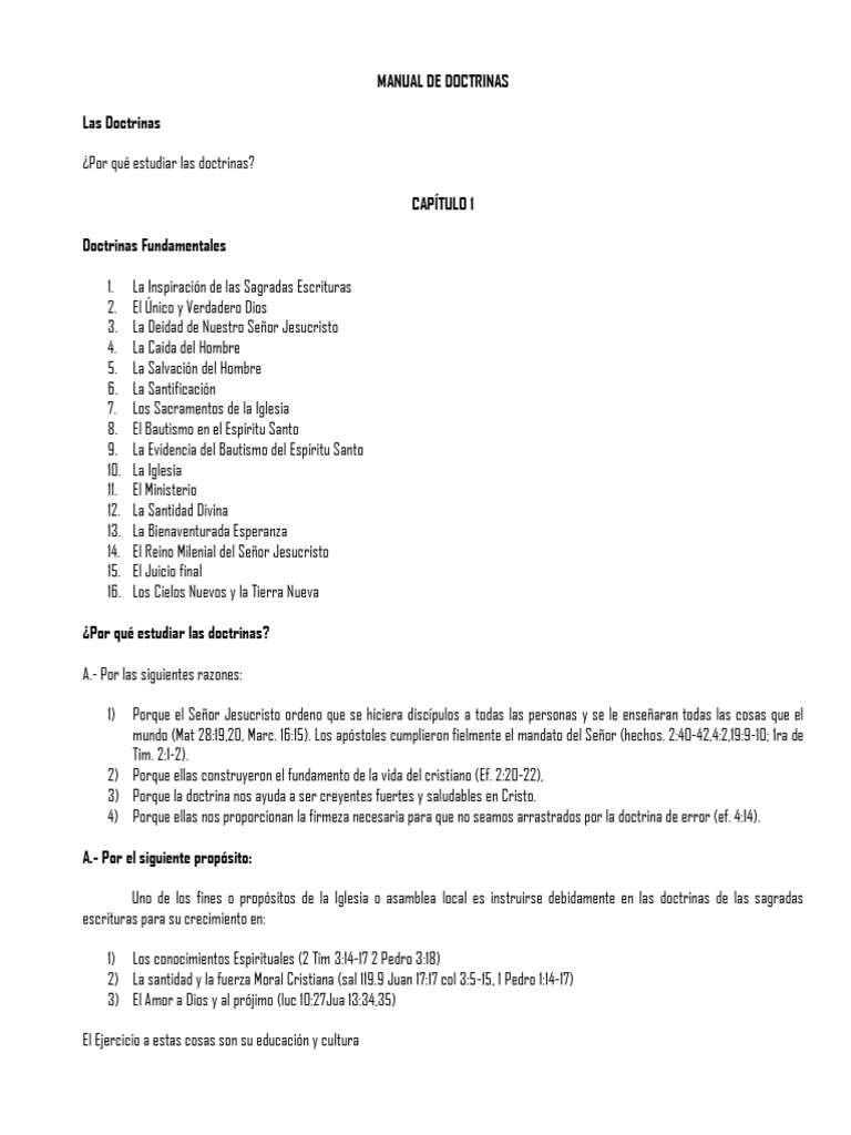 Manual de Doctrina | PDF