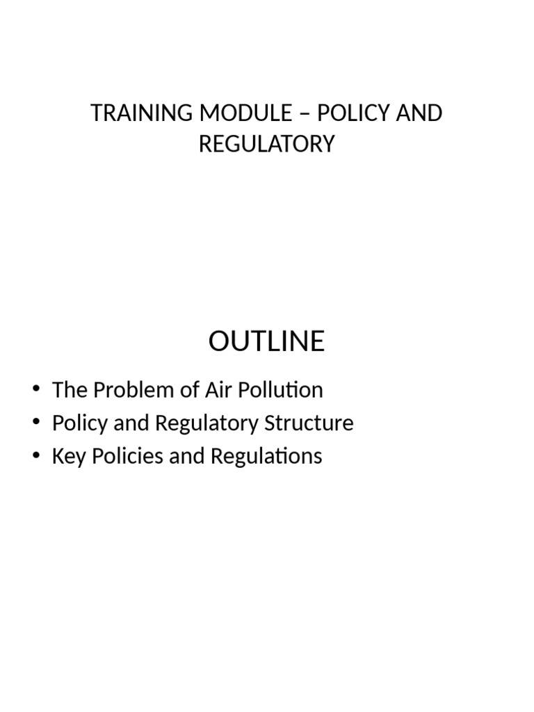Policy - Training Module | PDF